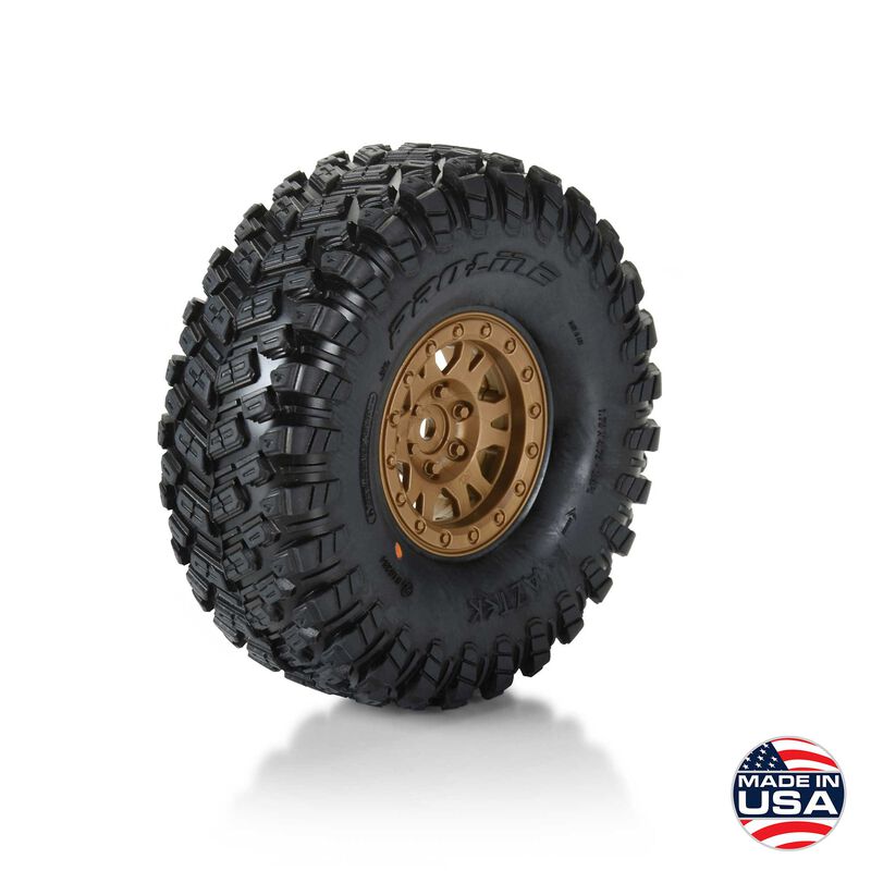 1/10 Limited Edition Aztek G8 1.9" Crawler Tires Mounted 12mm Bronze ...