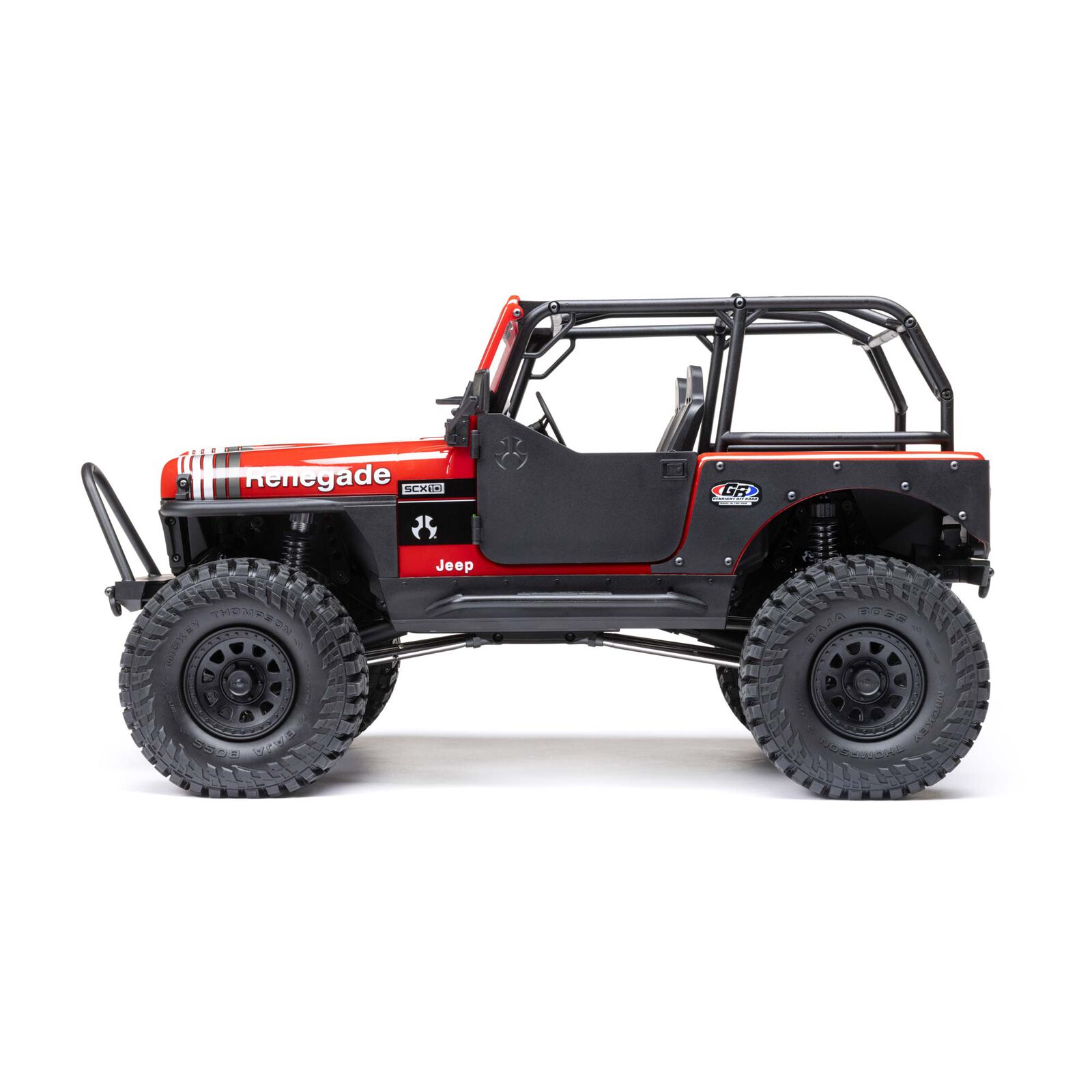1/10 SCX10 III Jeep CJ-7 4X4 RTR Brushed Rock Crawler, Red | Axial ...