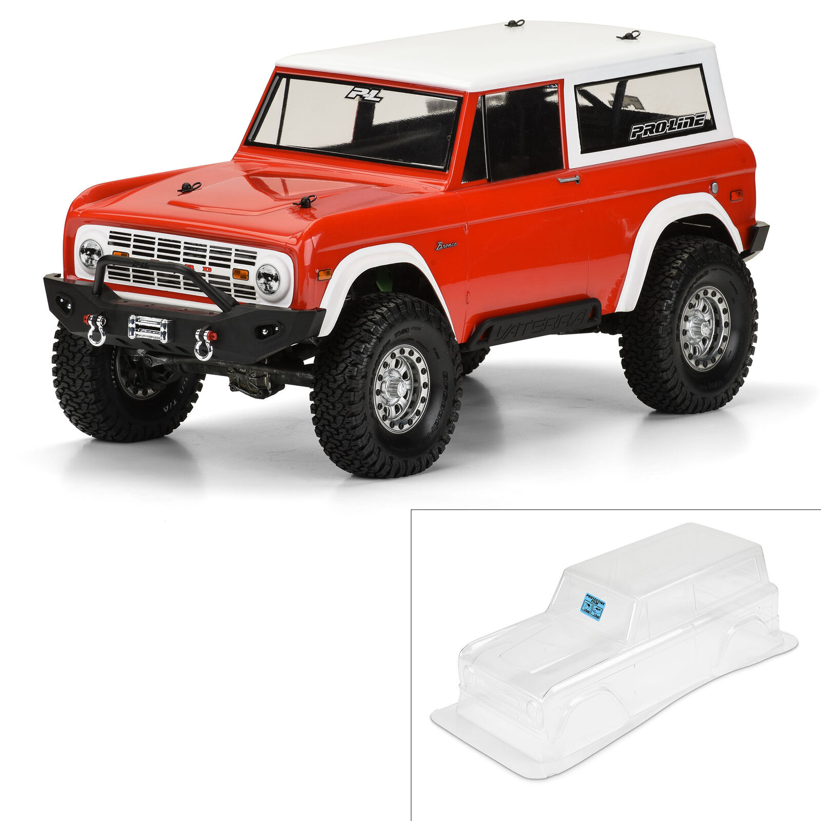 Pro-Line Racing 1/10 1973 Ford Bronco Clear Body 12" (305mm) Wheelbase ...