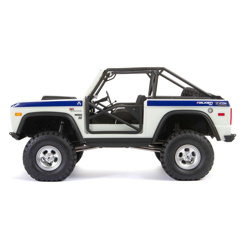 1/10 SCX10 III Early Ford Bronco 4X4 RTR, White | Axial Adventure