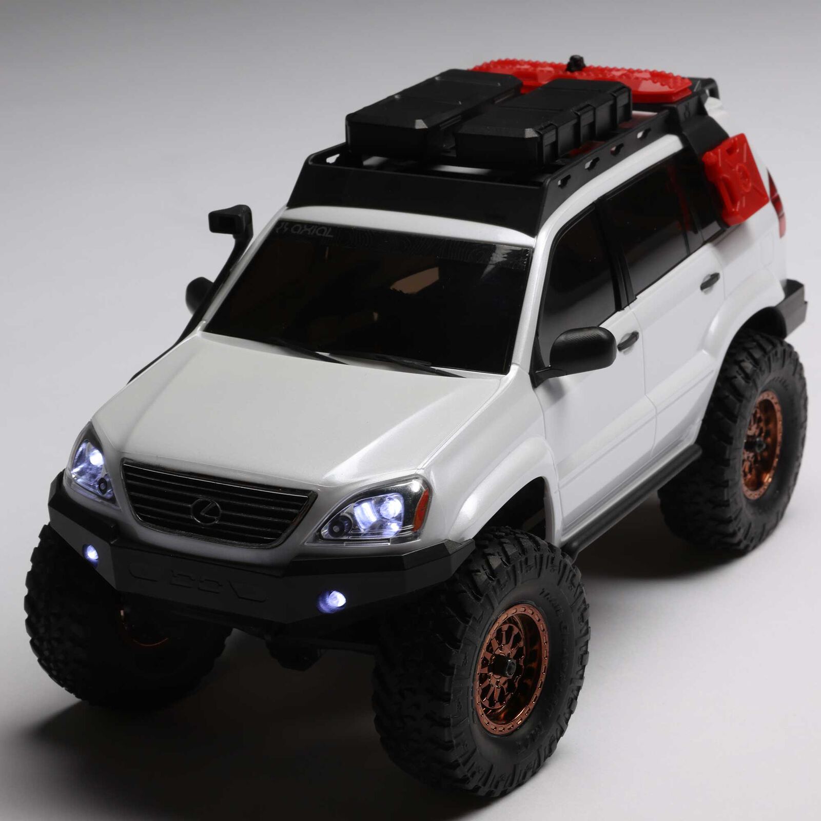 1/24 SCX24 Lexus GX 470 4X4 RTR Brushed Rock Crawler (Battery & Charger Included), White | Axial ...