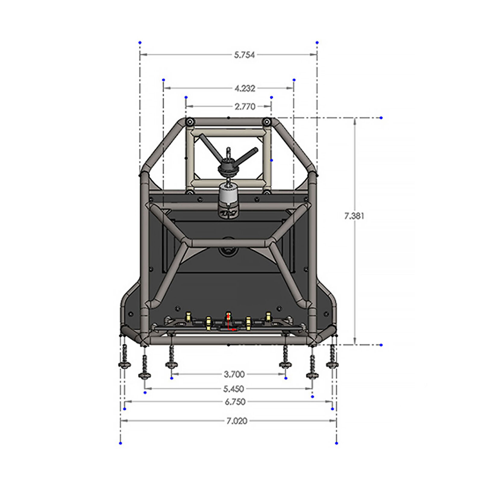 1/10 Back-Half Cage for Pro-Line Cab Only Crawler Bodies | Axial Adventure