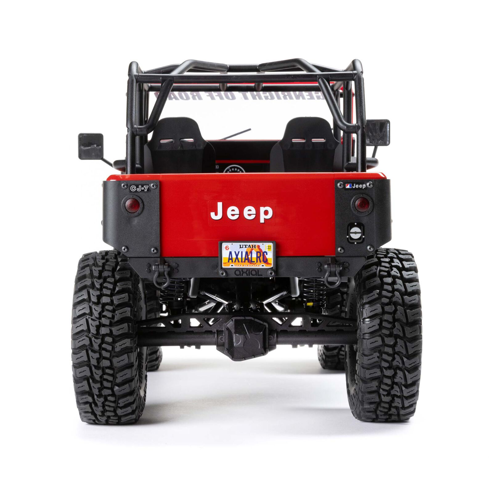1/10 SCX10 III Jeep CJ-7 4X4 RTR Brushed Rock Crawler, Red | Axial Adventure