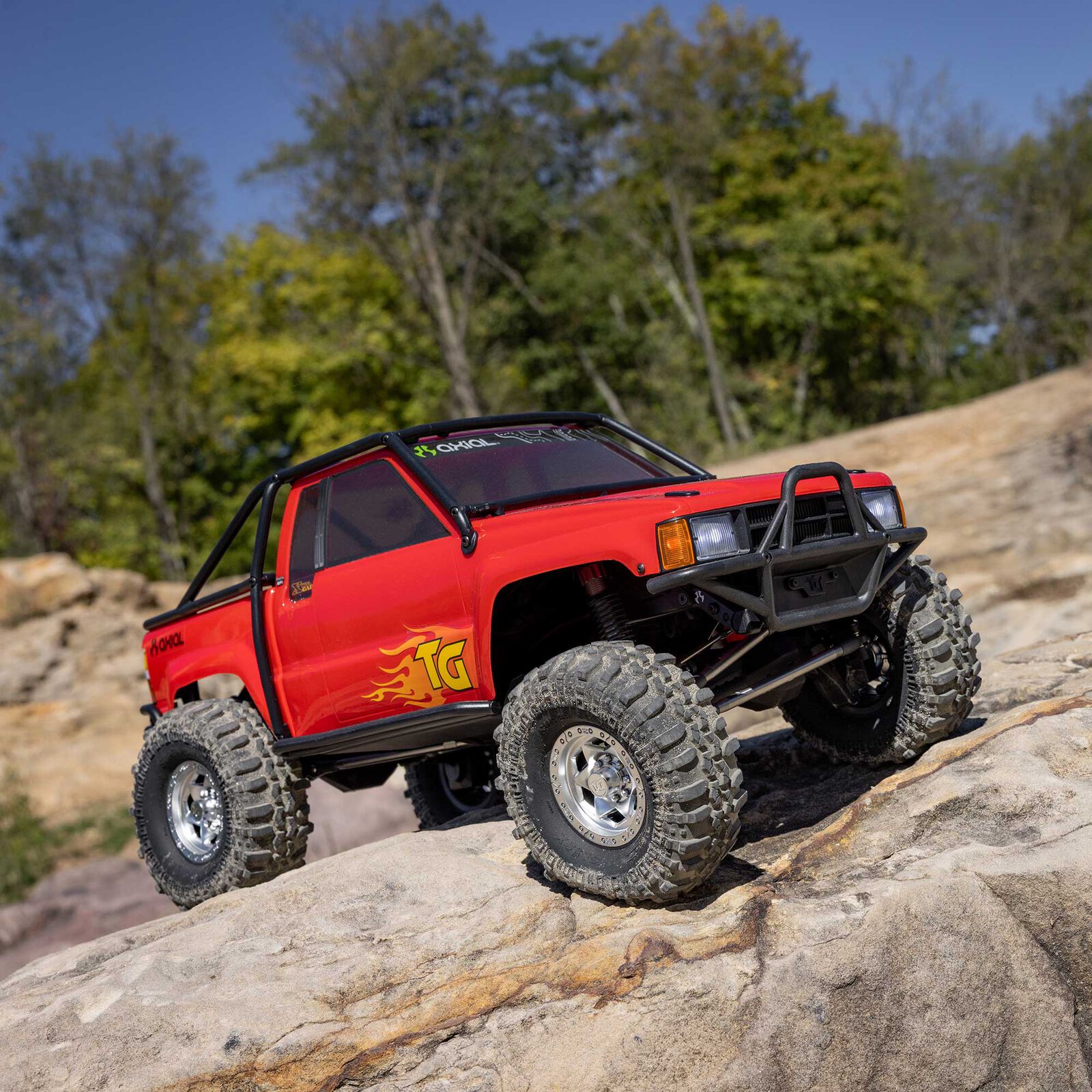 1/10 SCX10 III 1987 Toyota SR5 4X4 RTR Brushed Rock Crawler, Red ...