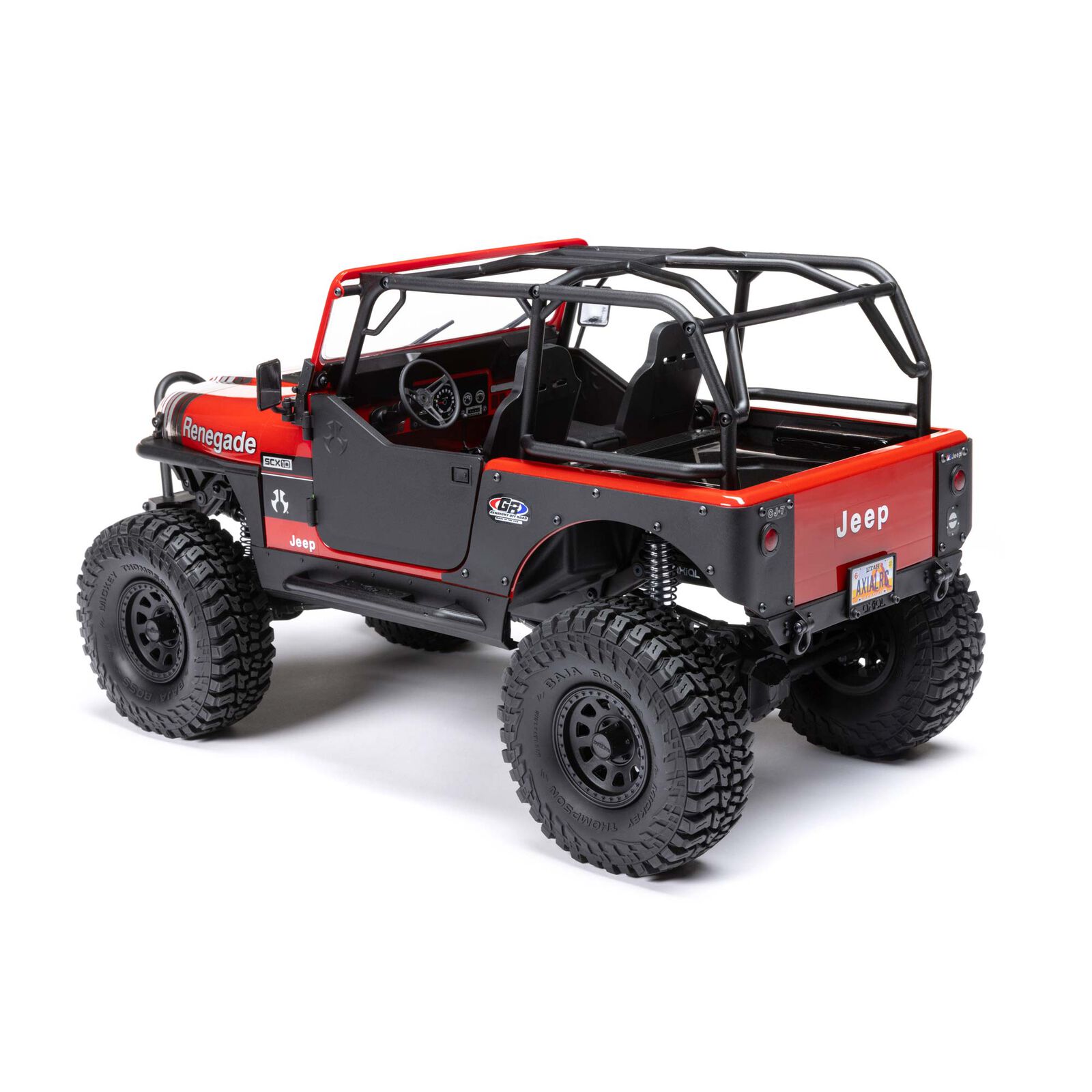 1/10 SCX10 III Jeep CJ-7 4X4 RTR Brushed Rock Crawler, Red | Axial ...