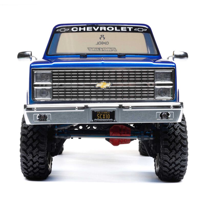 1/10 SCX10 III Base Camp 1982 Chevrolet K10 4X4 RTR Brushed Rock Crawler, Blue | Axial Adventure