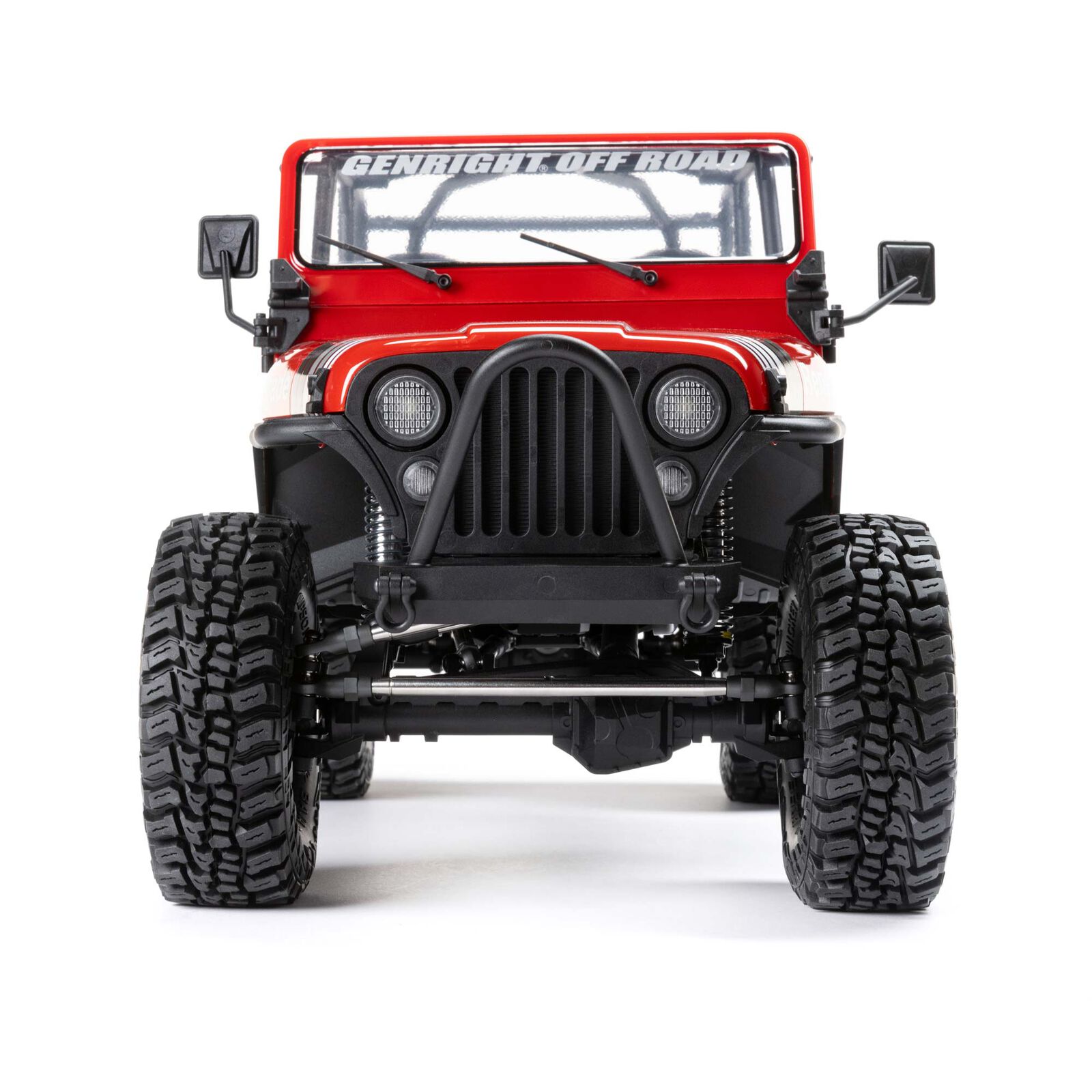 1/10 SCX10 III Jeep CJ-7 4X4 RTR Brushed Rock Crawler, Red | Axial ...
