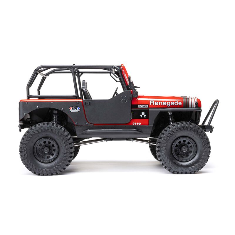 1/10 SCX10 III Jeep CJ-7 4X4 RTR Brushed Rock Crawler, Red | Axial ...