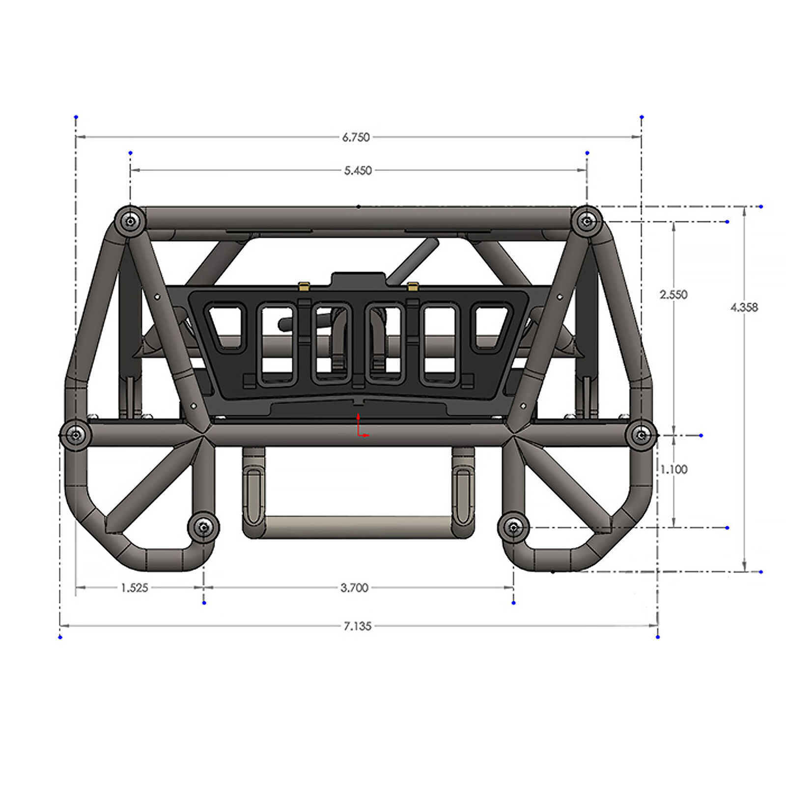 1/10 Back-Half Cage for Pro-Line Cab Only Crawler Bodies | Axial Adventure