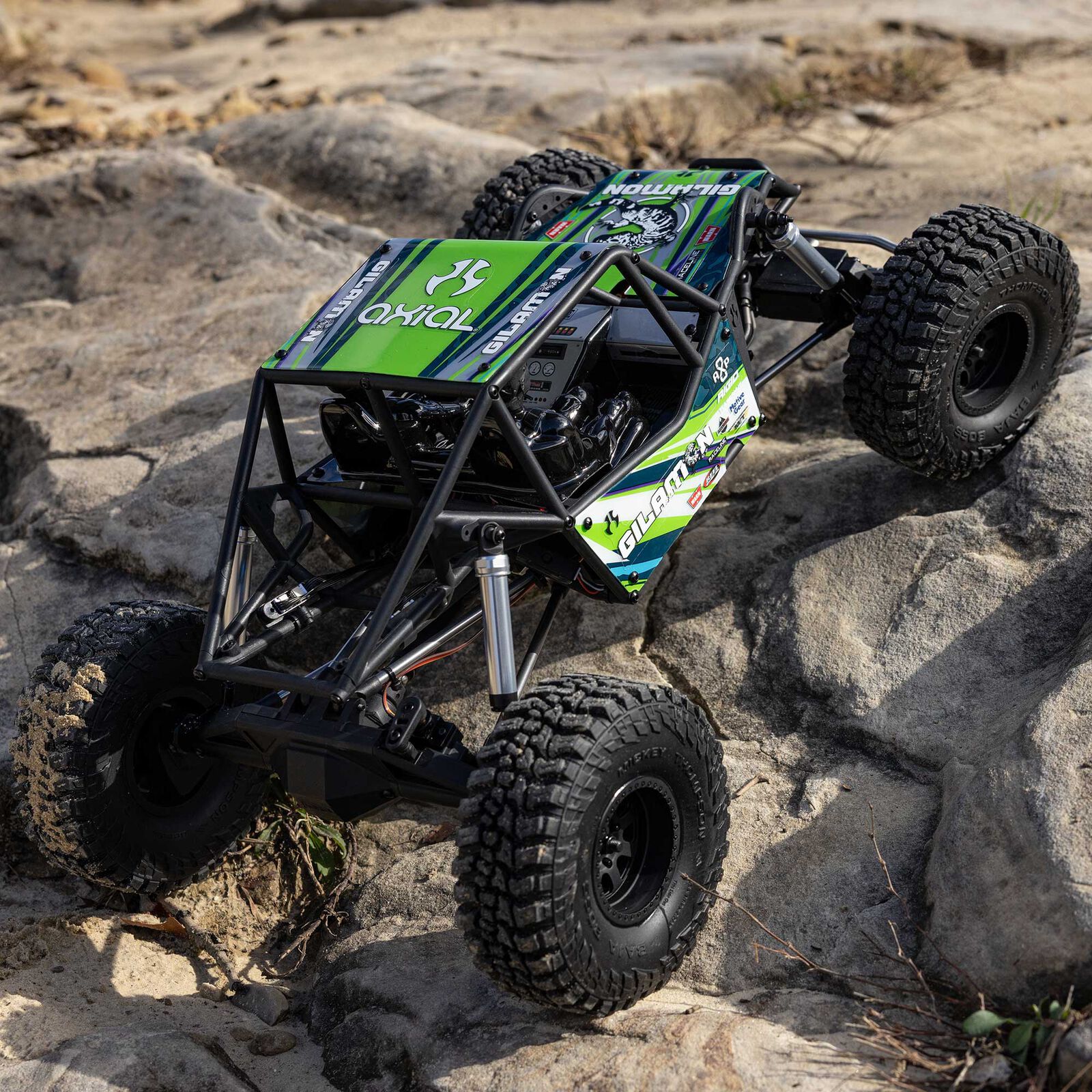 1/8 AXP8 Gilamon 2.2 4X4 RTR Brushed Trail Buggy, Green | Axial Adventure