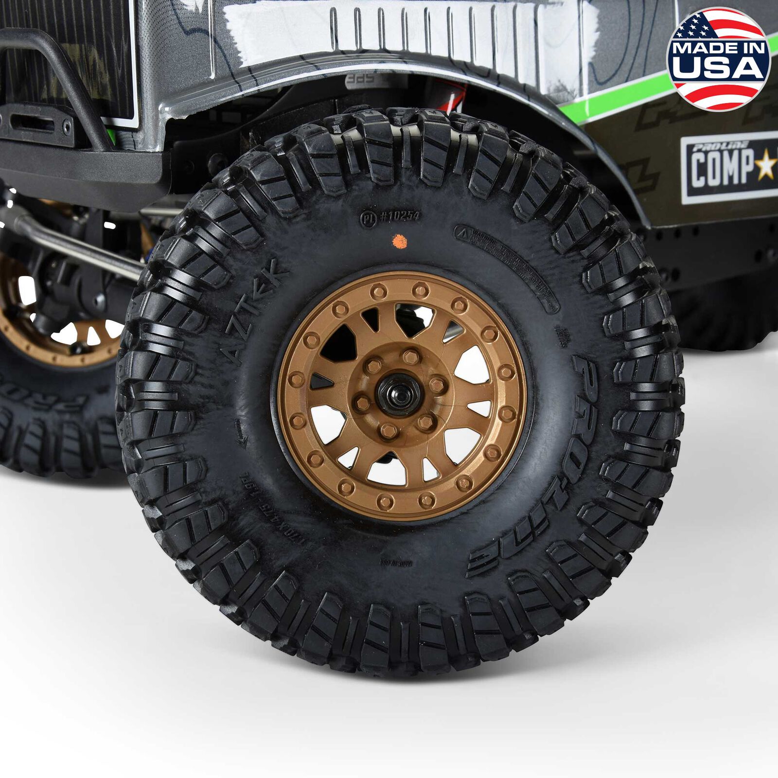 1/10 Limited Edition Aztek G8 1.9" Crawler Tires Mounted 12mm Bronze ...