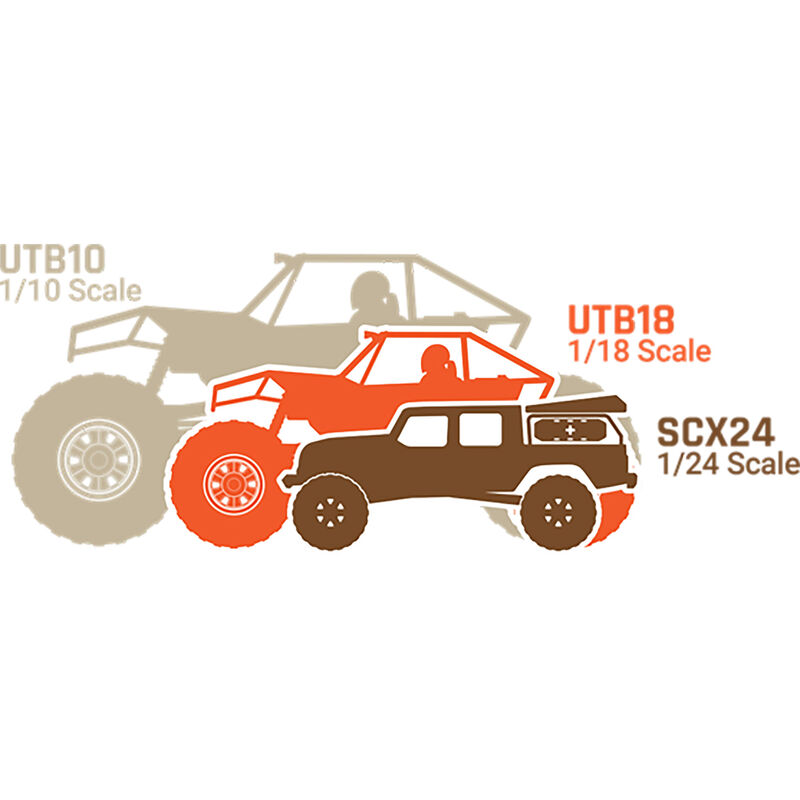1/18 UTB18 Capra 4WS 4X4 RTR Brushed Rock Crawler (Battery & Charger ...