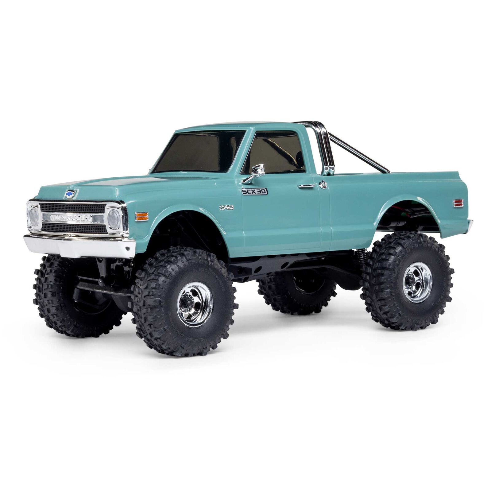 1/30 SCX30 Chevrolet K10 4X4 RTR Brushed Rock Crawler (Battery ...